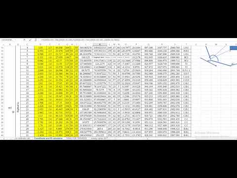 Coordinate calculator excel sheet for detail points obtained by TS ...