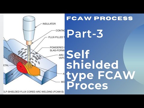Lecture - 3/4 , Category of FCAW Process||Self shielded type FCAW ...