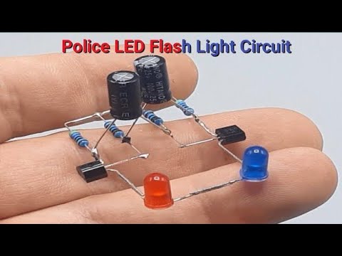Police LED Flash Light Circuit//How To Make A police LED Chaser Light ...