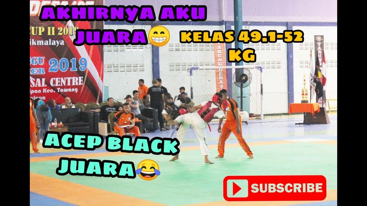 KEJURSAT 2019.Babak FINAL kelas 49.1-52 KG. Acep Black (hitam) VS ahok ...