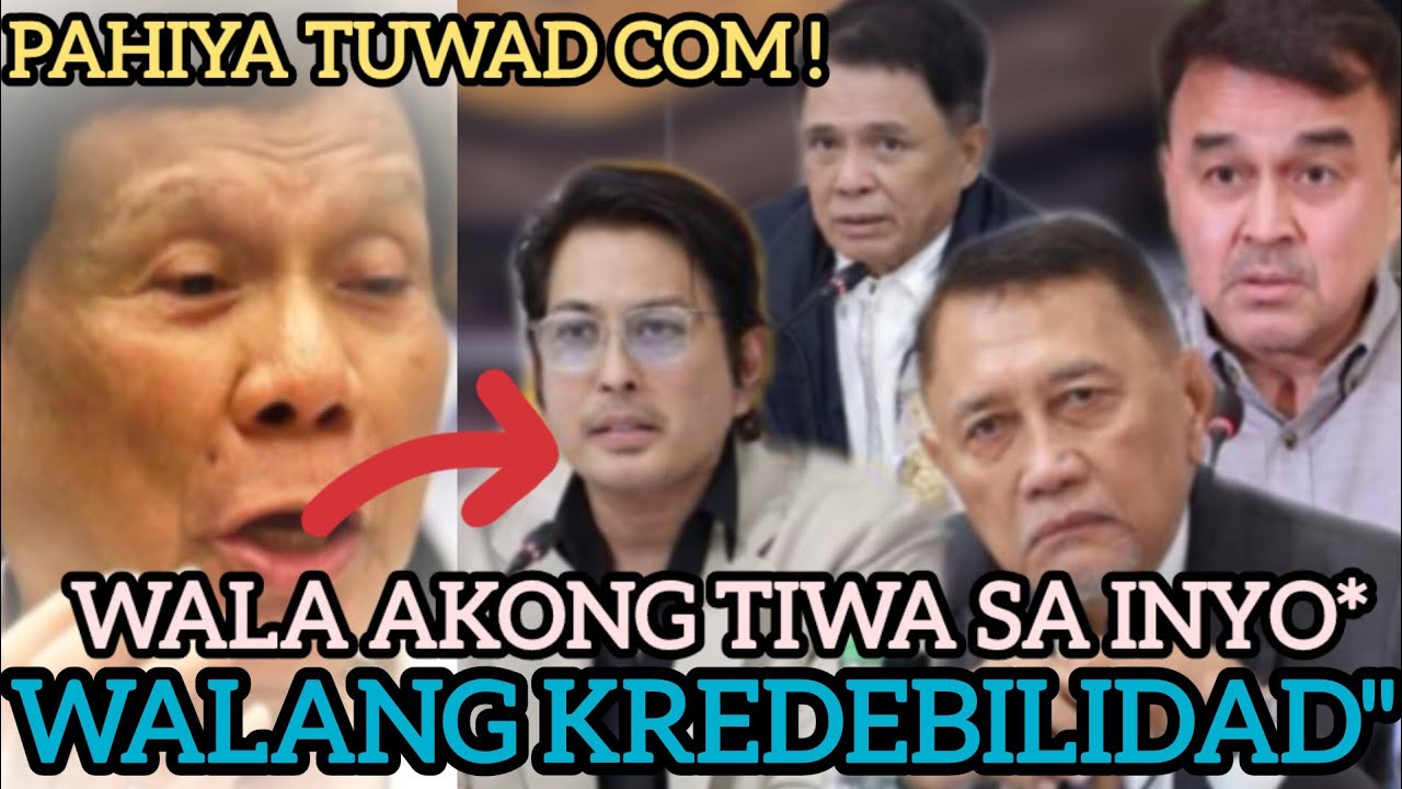 PRRD DUTERTE WALANG TIWALA SA TUWAD COM! TUWADCOM WALANG KREDEBILIDAD ...