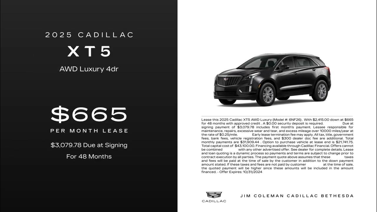 Cadillac XT5 10/30/2024 4493894 - YouTube