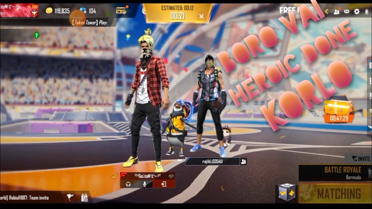 Playing With Rajib Vai || Rank Mode || Full Map Rush || Booyah! Goutom G.A - YouTube