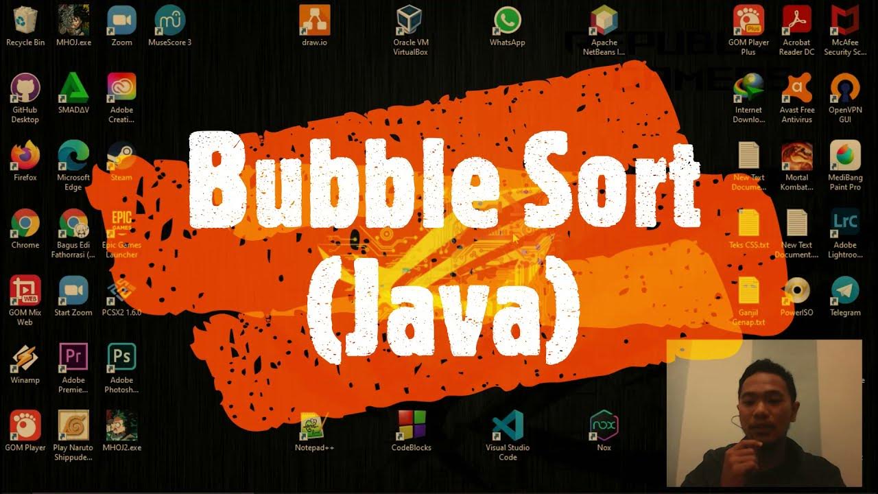 Implementasi Bubble Sort (Java) - Algoritma dan Struktur Data - YouTube