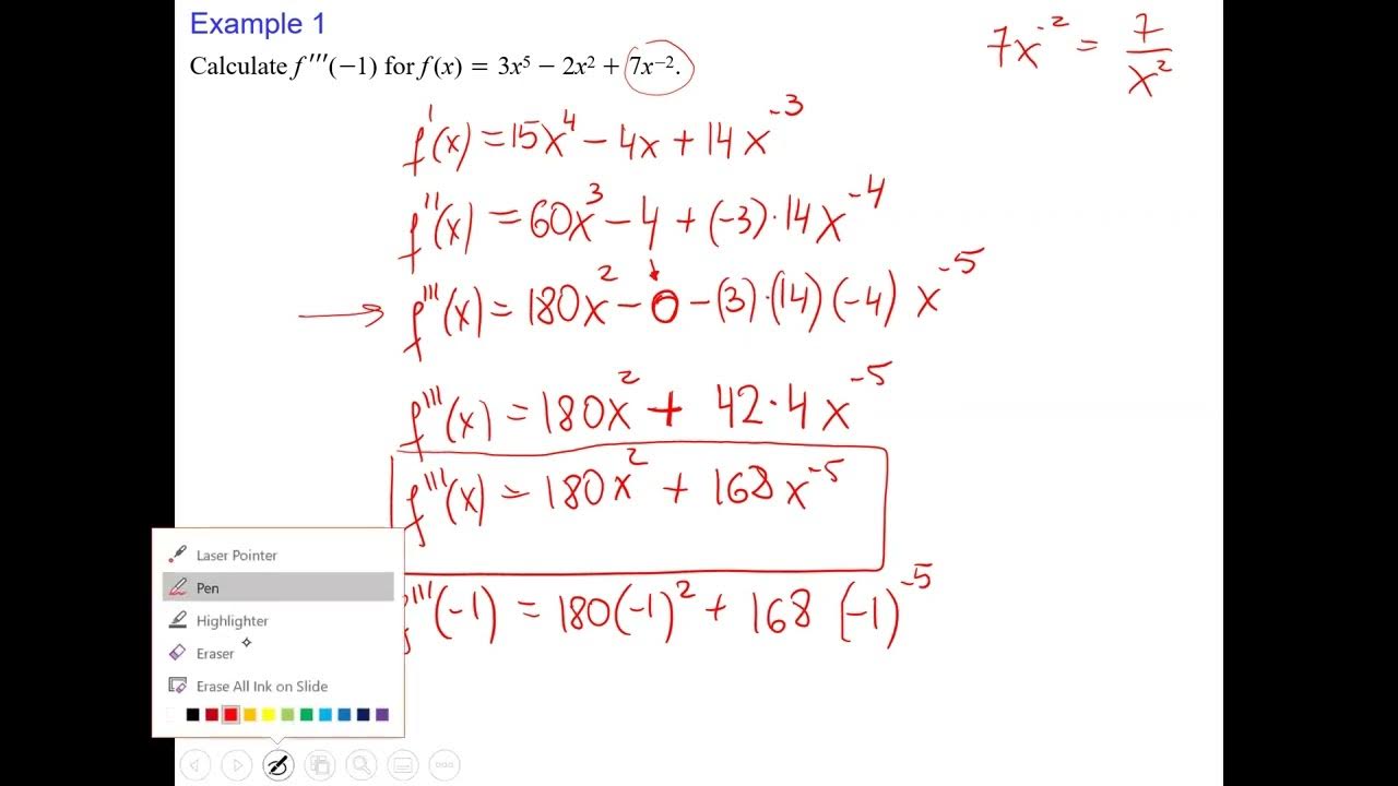 3 5 Higher Derivatives 1 - YouTube