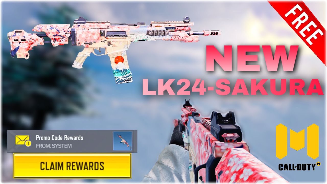 *NEW* FREE LK24 - SAKURA SKIN + GAMEPLAY CALL OF DUTY MOBILE !!! NEW ...