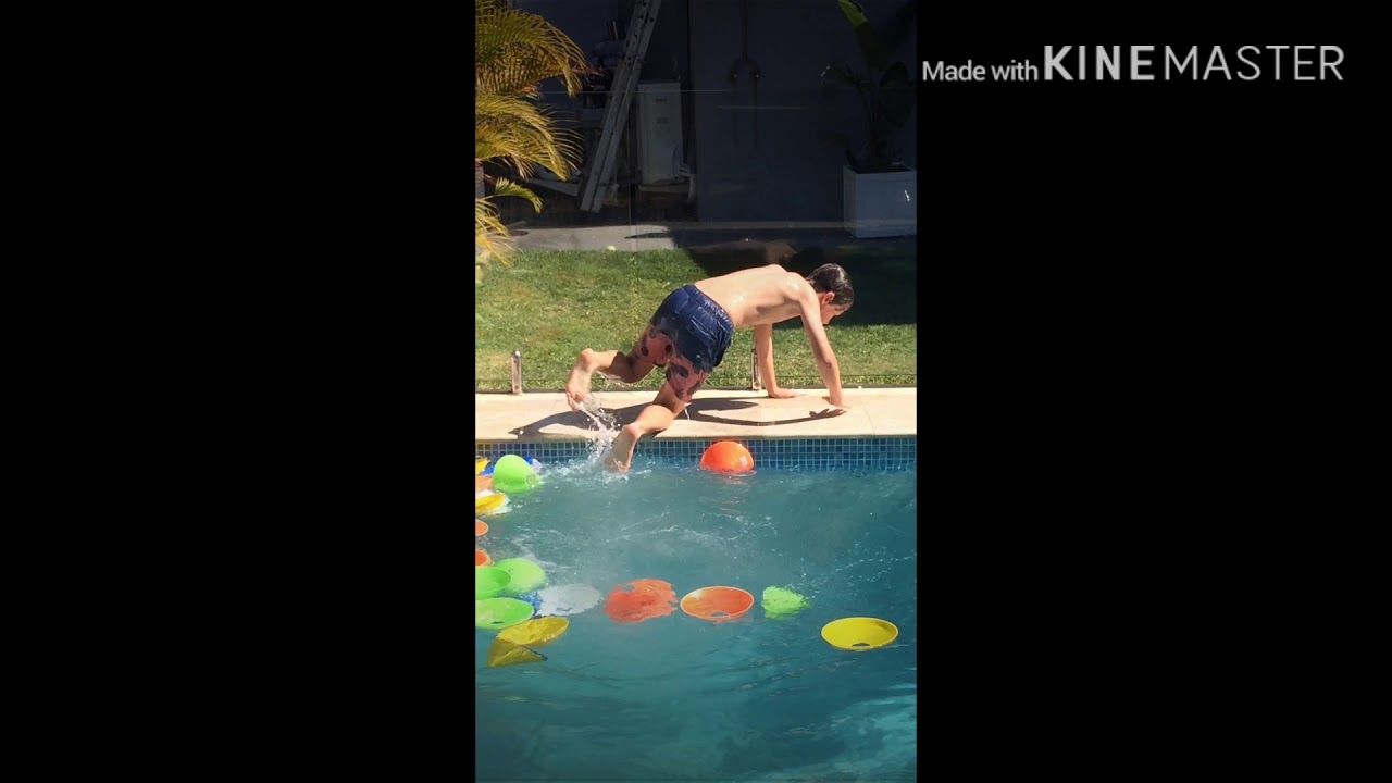 Crazy Ice Cone Pool Challenge (gone wrong!!) - YouTube