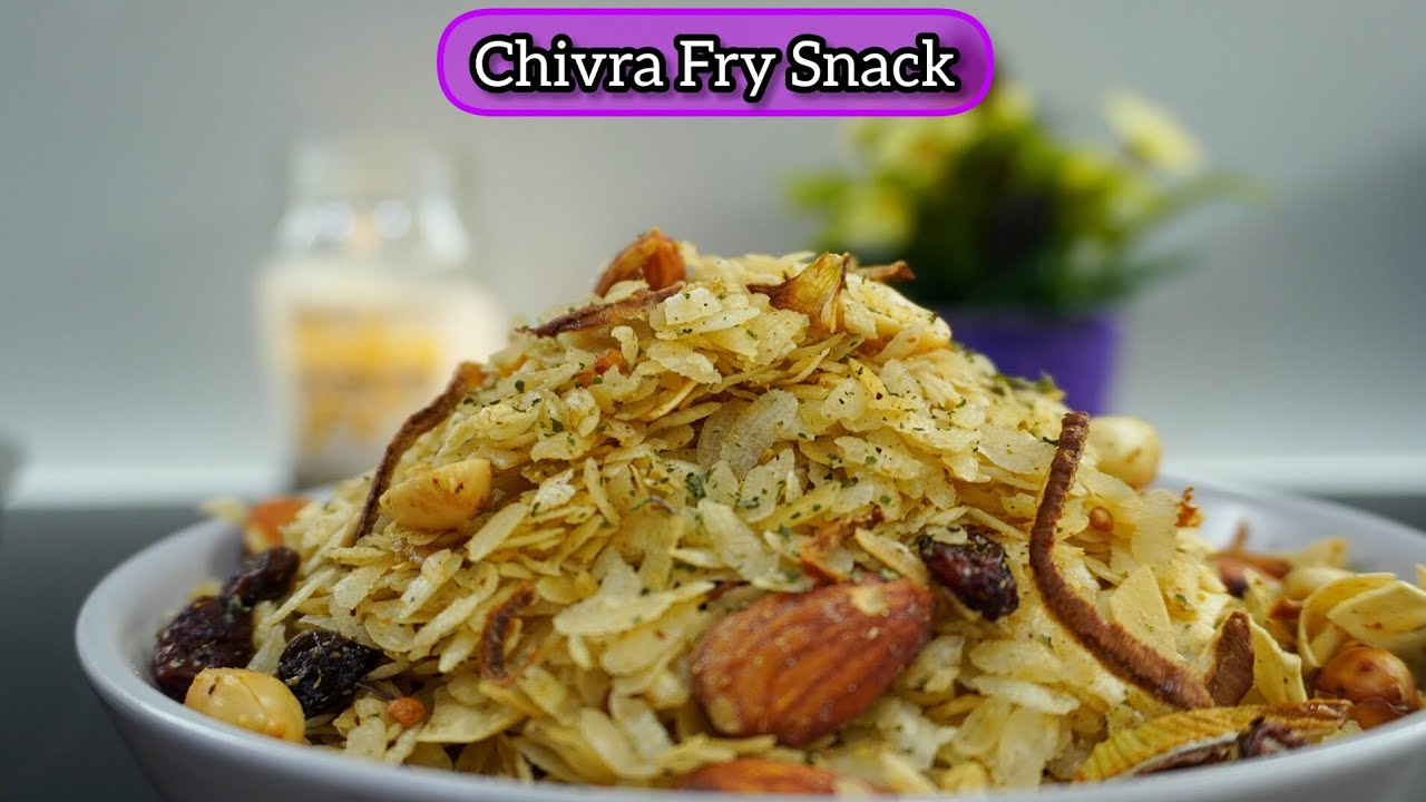 Chivra Fry | Dry Poha Snack | Cheeda Bhaaja Recipe | Poha Fry Recipe ...