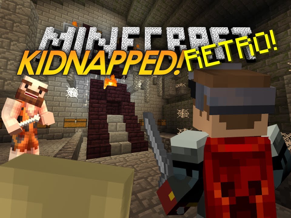 Retro Minecraft: Kidnapped! (Adventure Map) w/ Sean & Bree (2) - YouTube
