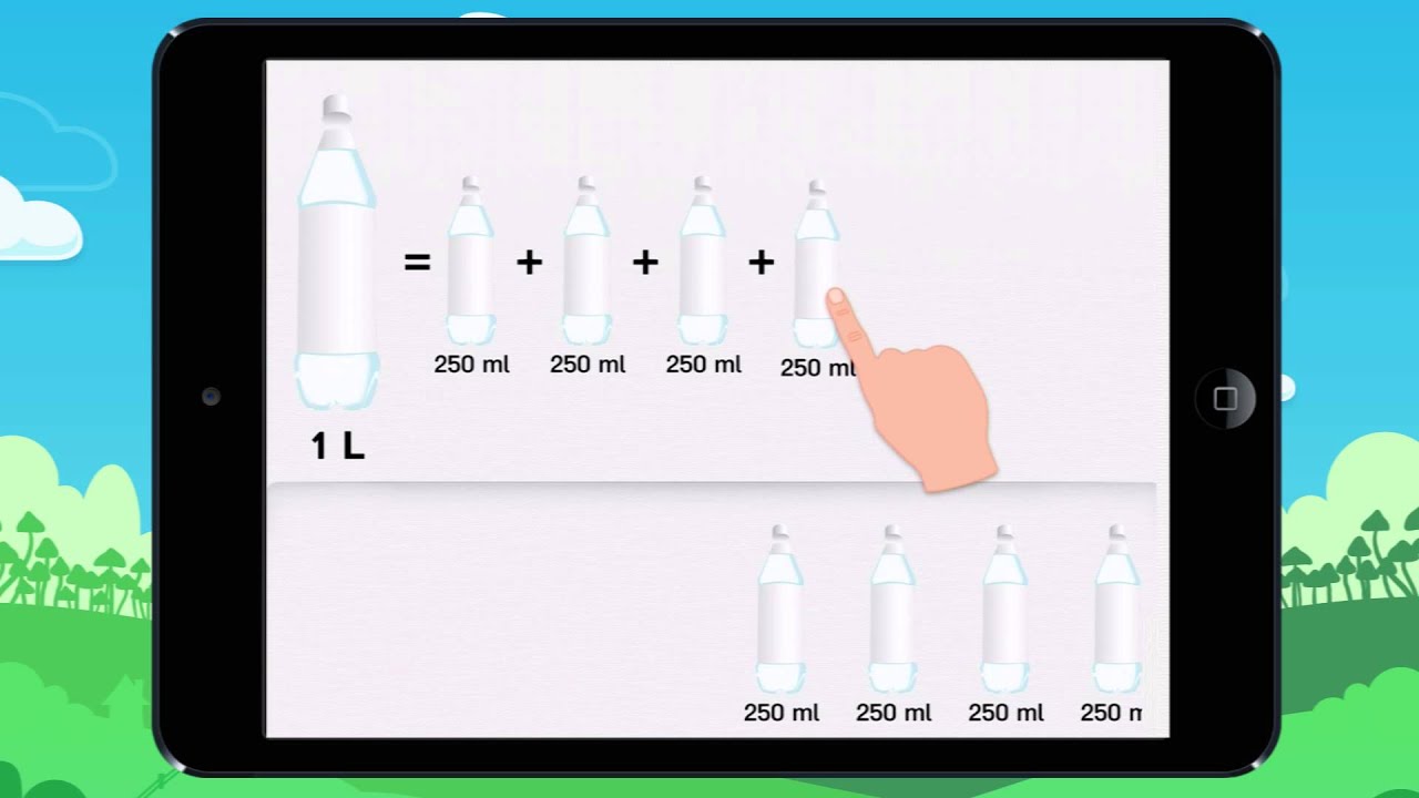 Learn How Many 250mL Bottles Make up A 1L Bottle Lesson YouTube