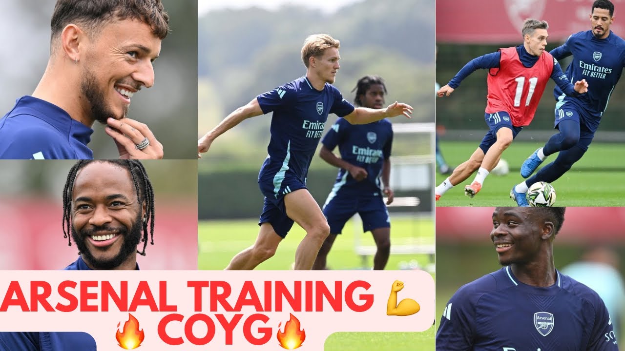 WATCH ARSENAL FIRST TEAM TRAIN AHEAD OF TOMORROW’S CLAH AGAINST CHELSEA ...