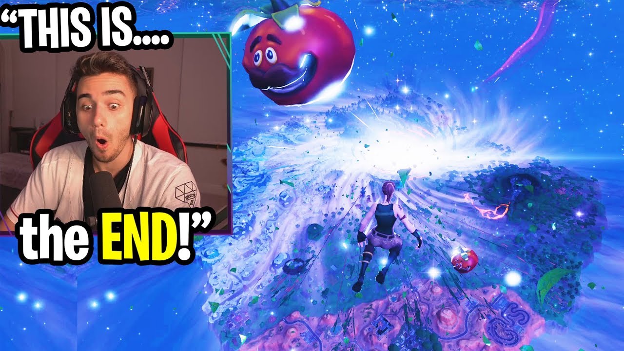 THE END OF FORTNITE... (Fortnite "THE END" FULL EVENT LIVE REACTION ...