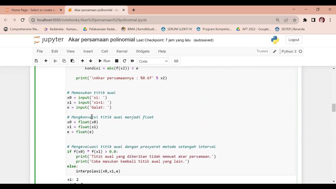 Metode Interpolasi Linier dengan Phyton - YouTube
