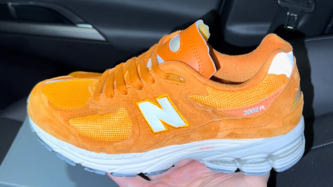New Balance 2002R Protection Pack Vintage Orange Shoes - YouTube
