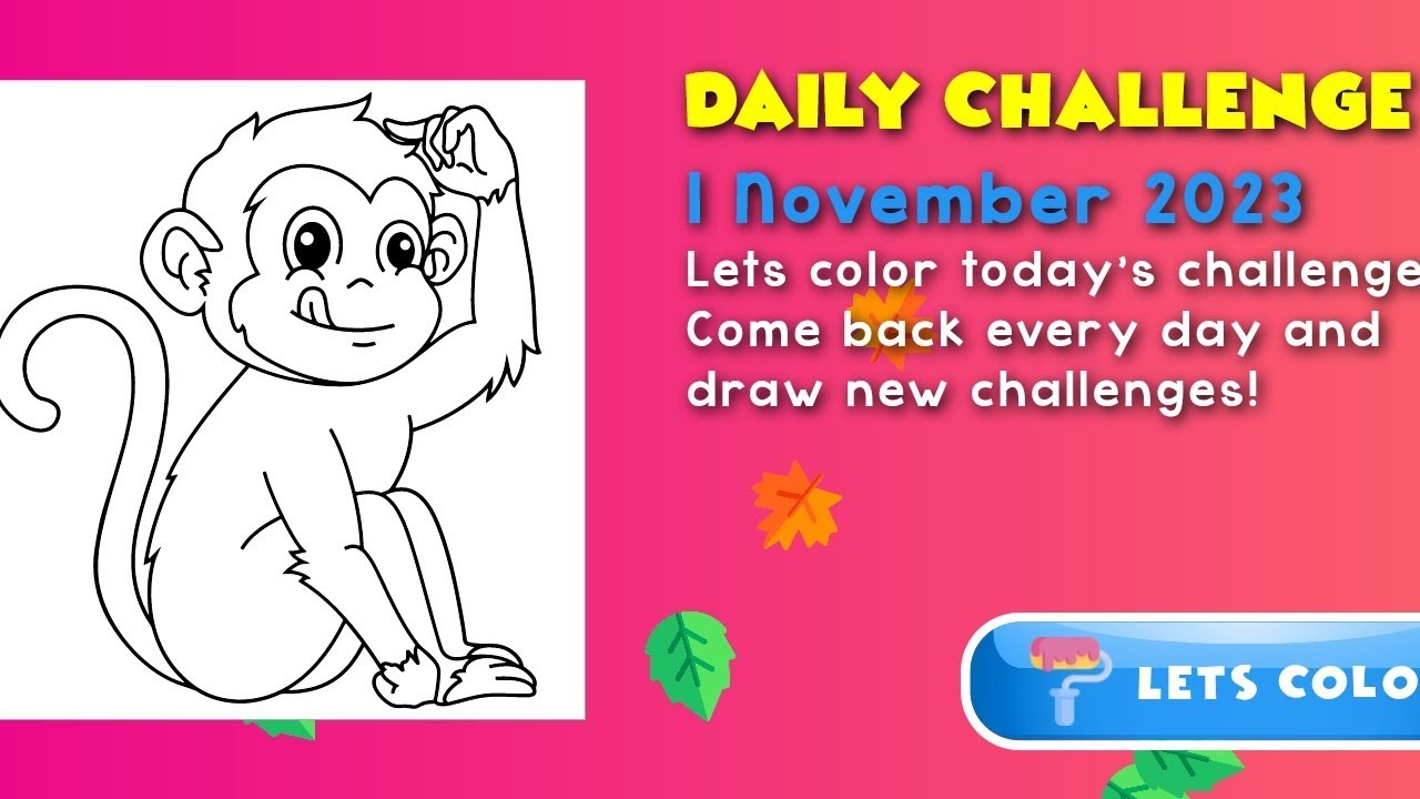 Casso Coloring Games: Monkey drawing | kids drawing app - YouTube