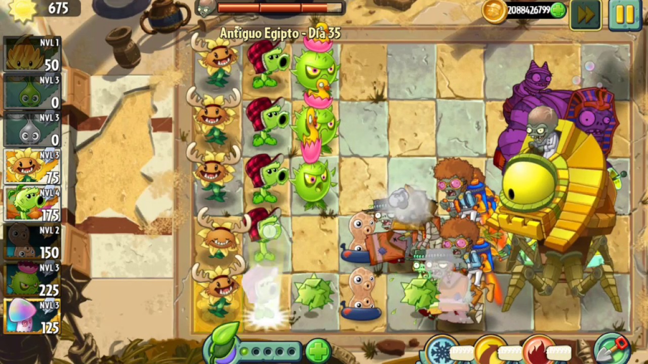 Plants vs. Zombies 2 - Defeating Zomboss #14 | Derrotando a Zomboss #14 ...