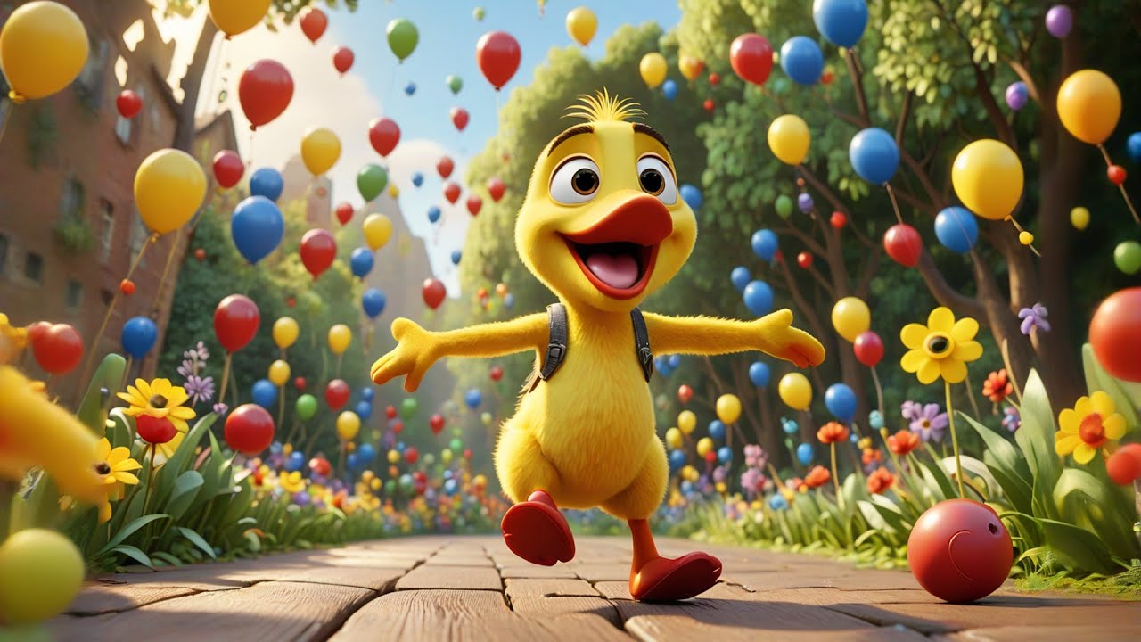 Four Dancing Ducks Wiggle Their Feet + More Nursery Rhymes & Kids Songs ...