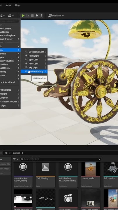 HDRI Lighting in 30 Seconds (Unreal Engine 5) #gamedev #blender3d #3dgamedevelopment - YouTube
