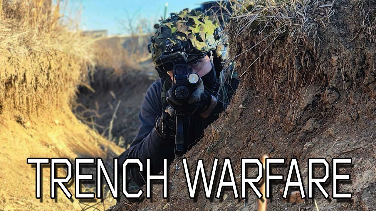 Trench Warfare With a Airsoft Gas Blowback Rifle | VFC SR16 / CAR-15SD ...