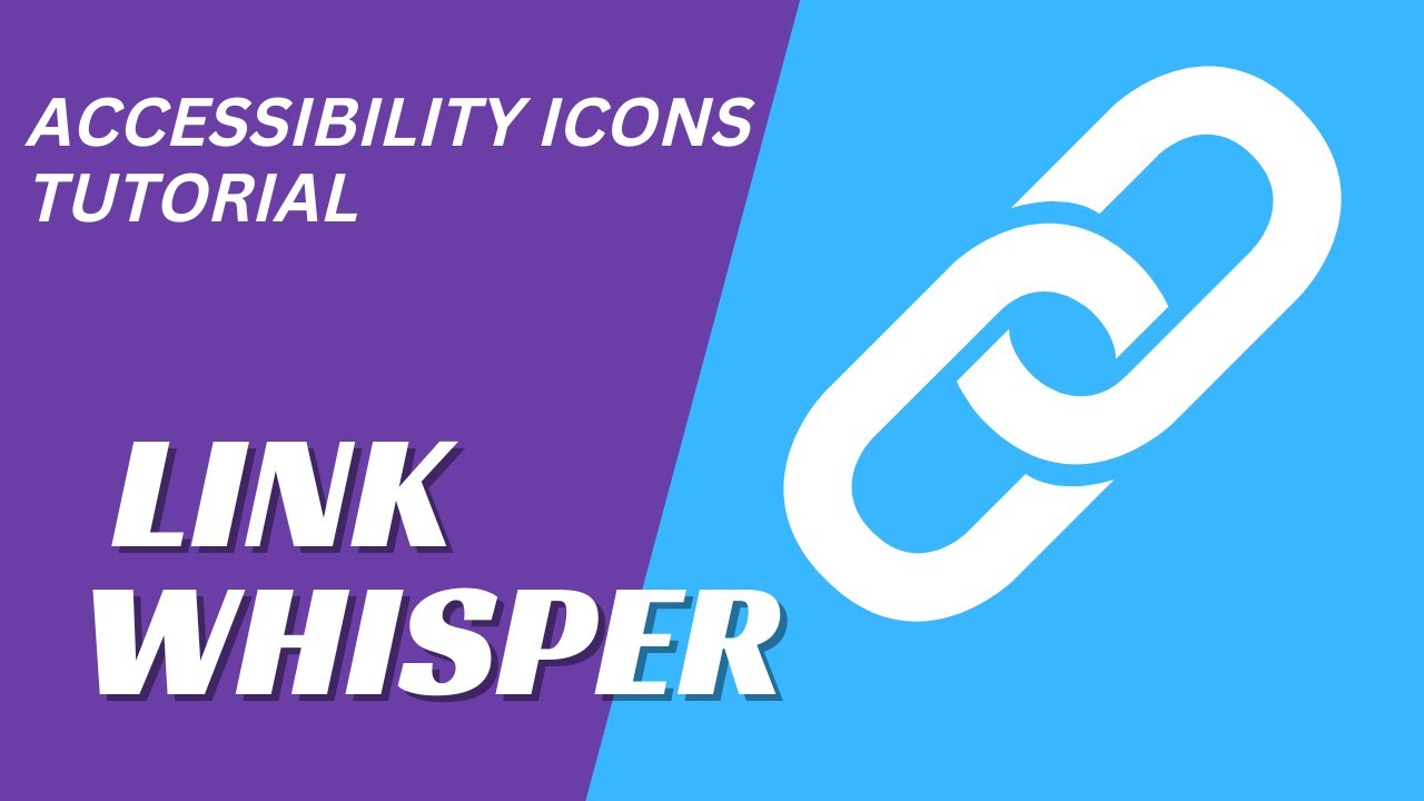 How To Add Accessibility Icons To Links With Link Whisper - YouTube