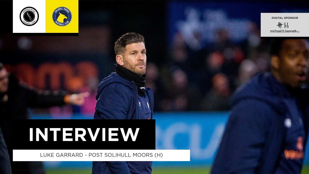 INTERVIEW | Luke Garrard post - Solihull Moors (H) | 14th Feb 2023 ...