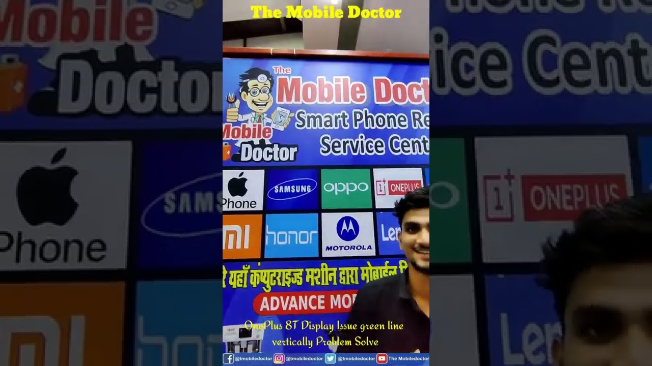 OnePlus 8T Display Issue green line vertically |Display Problem Solve ...