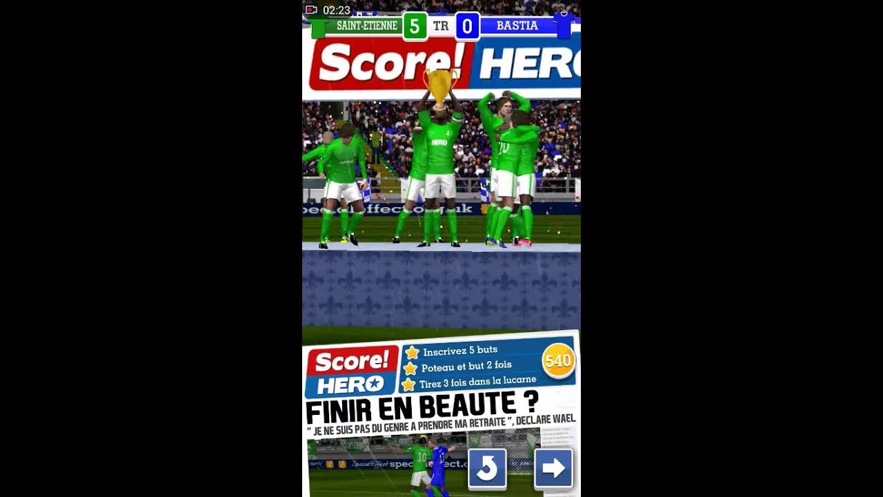 Score Hero - level 540 - 3 stars - YouTube