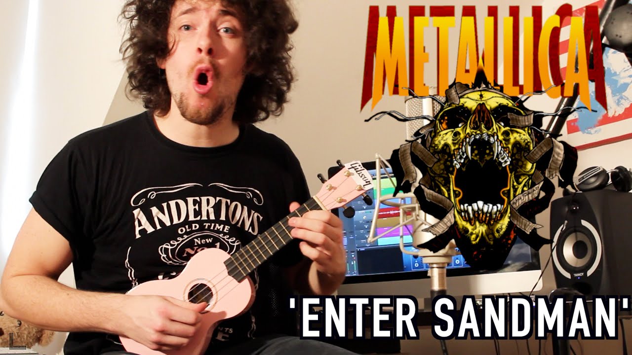 Enter Sandman by Metallica | Ukulele Cover with Guitar Solos & TABS ...