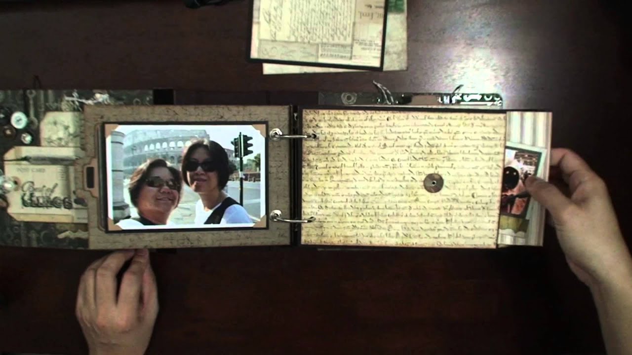 Chipboard Envelope Mini Album DCWV Timeless Type Stack - YouTube