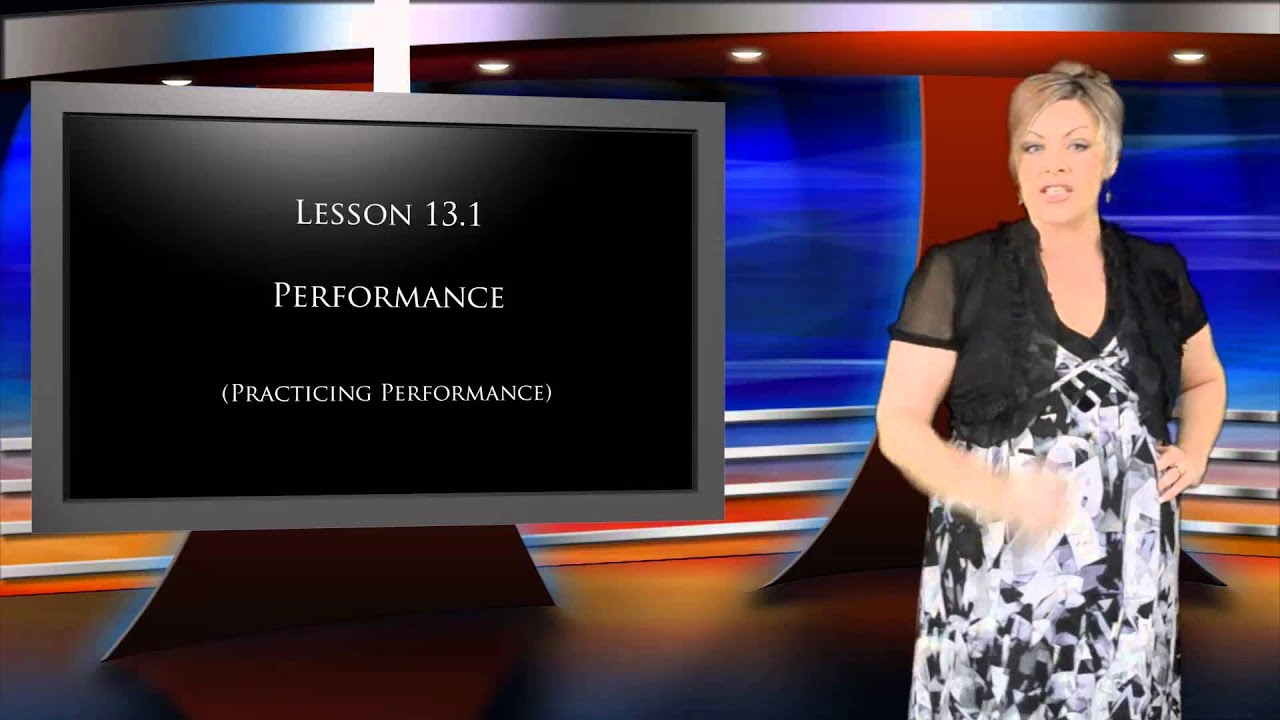 Singing Lesson 13.1 - Performance (Practicing Performance) - YouTube