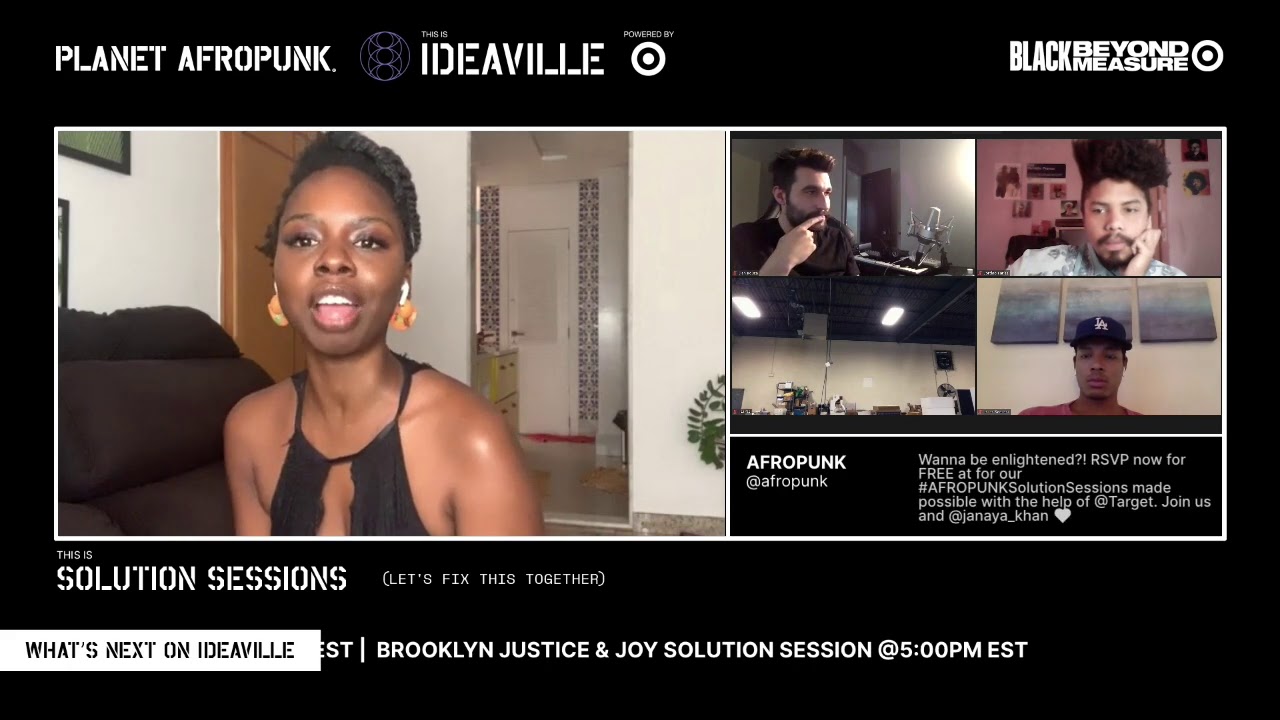 SOLUTION SESSIONS BAHIA at PLANET AFROPUNK: Monique Evelle, Gabi Oliveira, and Rene Silva Linn ...
