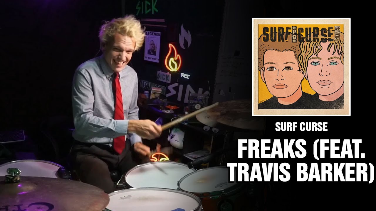 Surf Curse - Freaks (feat. Travis Barker) | Drum Cover [First Time ...