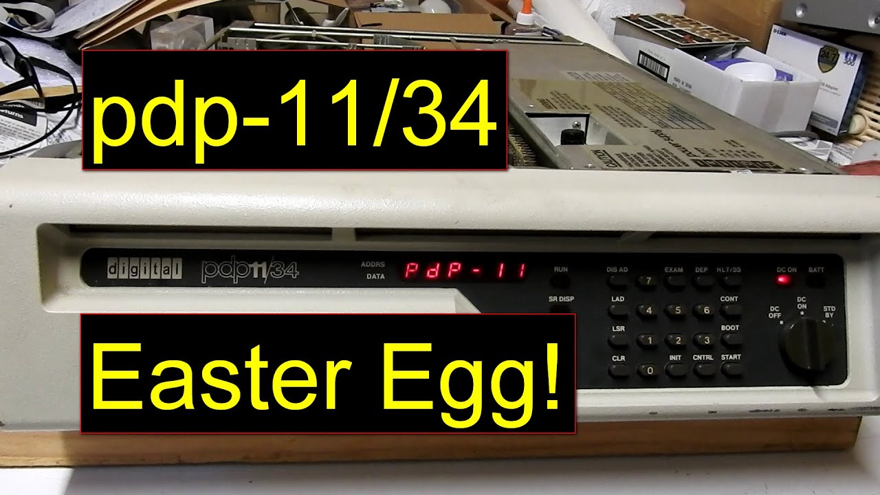 My pdp-11/34 has an Easter Egg! - YouTube