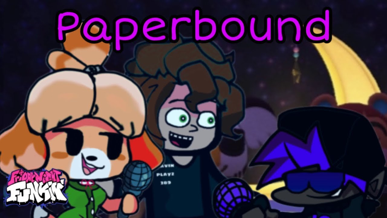 FNF Paperbound (JQ/ Gavin and Isabelle @GavinPlayz289) - YouTube