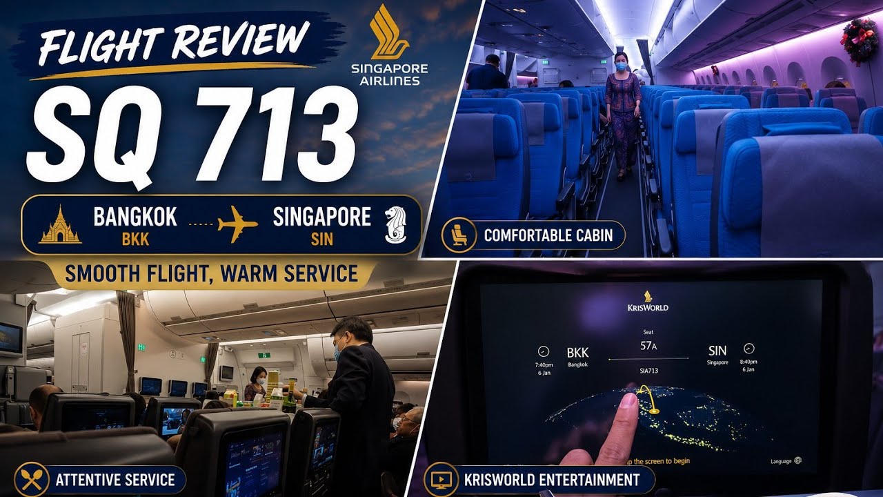 EP 2 : Flight review : SQ713 BKK - SIN - YouTube