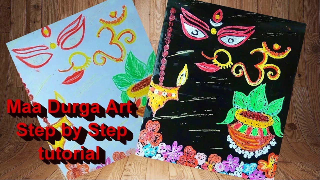 Drawing Maa Durga | Navratri Special | Step by Step tutorial | Easy ...