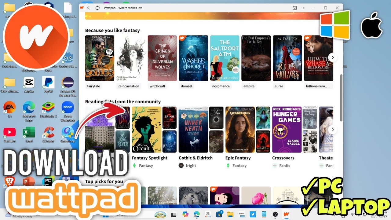 How to Download the WATTPAD APP on PC or Laptop - Easy Step-by-Step ...