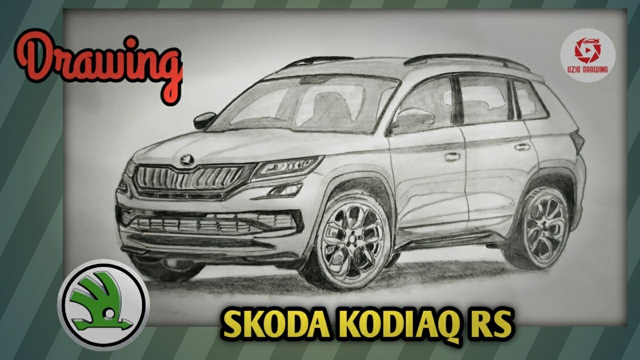 Drawing 2020 Skoda Kodiaq RS - YouTube