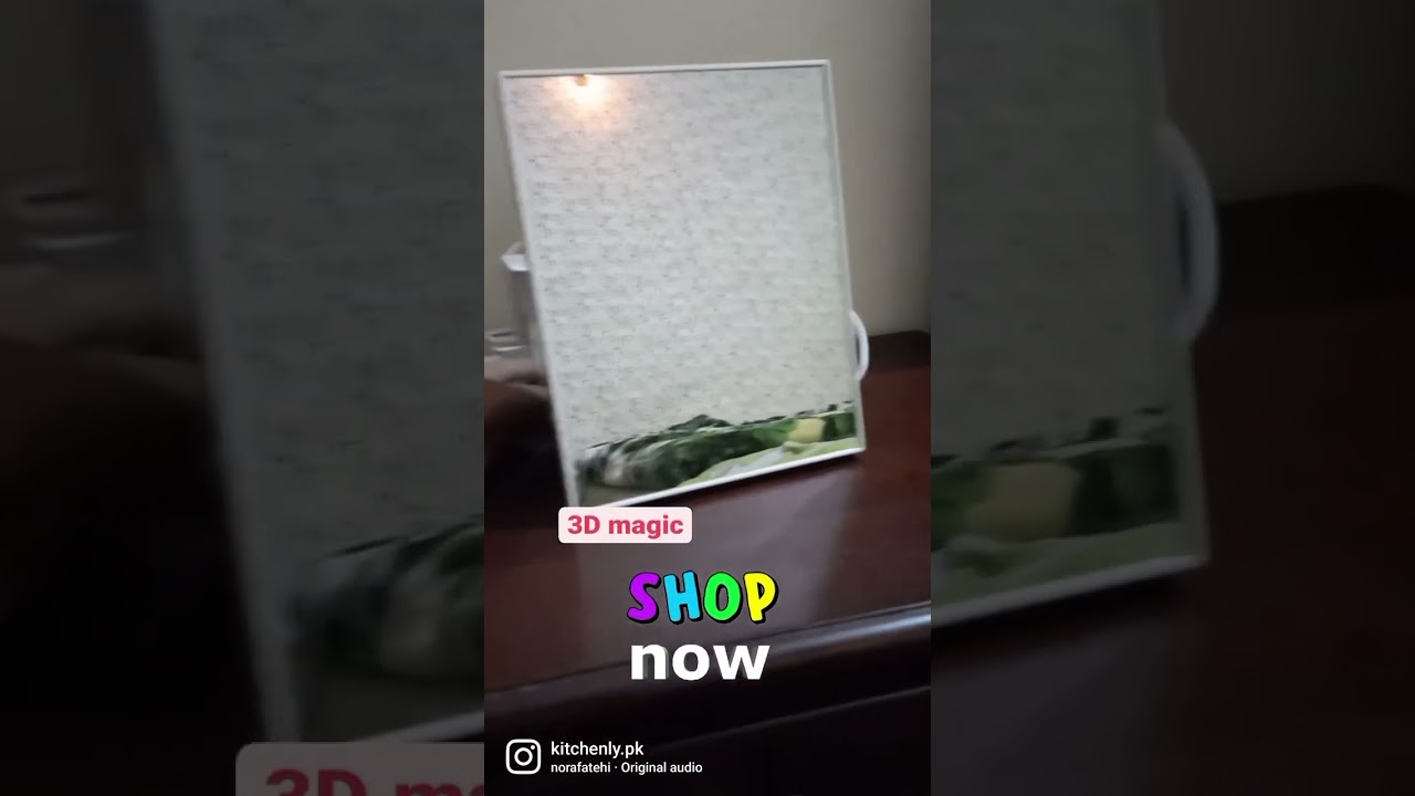 3d magic photo frame with mirror - YouTube