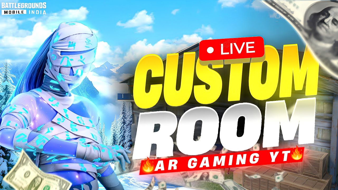 WATCH LIVE CUSTOM ROOM NOW:AR GAMING YT WITH SUBSCRIBER💰 #live #pubg # ...