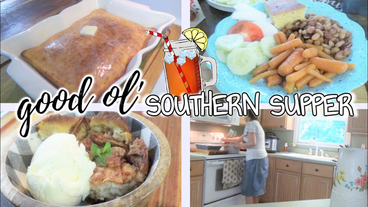 COOKING A TRADITIONAL SOUTHERN SUPPER | SOUP BEANS & CORNBREAD Plus ...