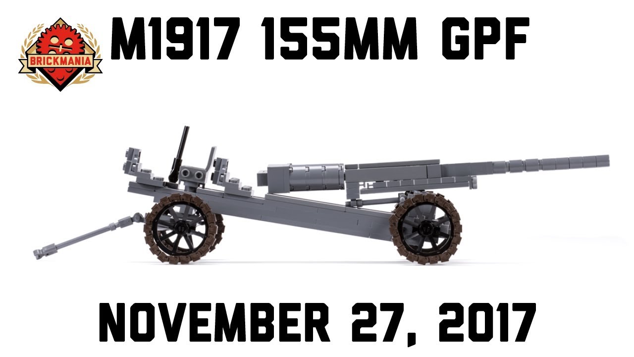 M1917 155mm GPF - Custom Military Lego - YouTube