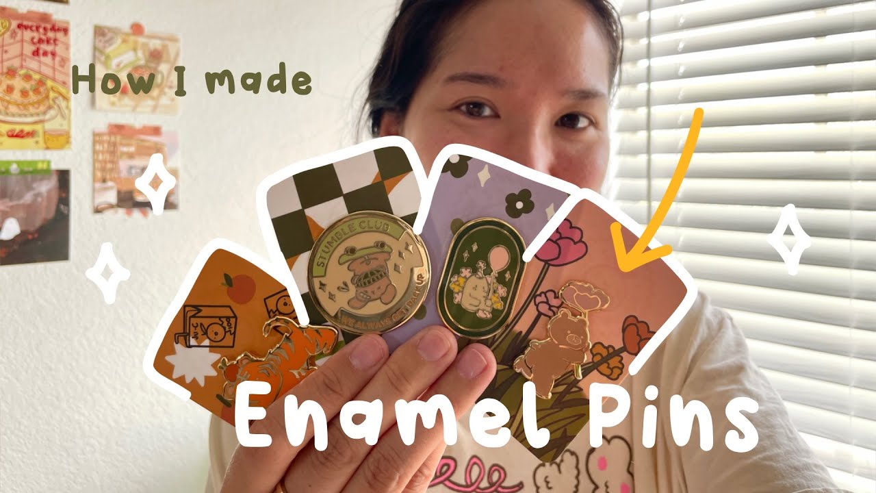Making Enamel Pins for my Small Business - YouTube