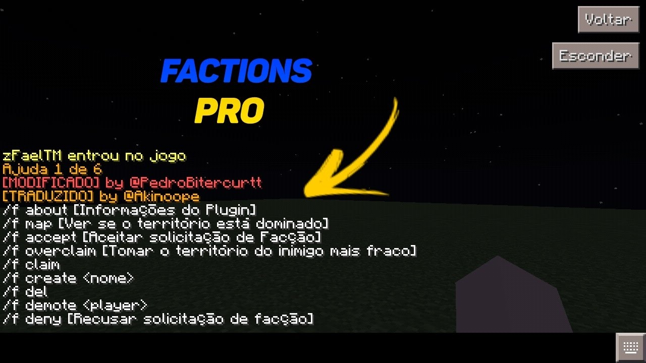PLUGIN DE FACTIONS PRO COM /F MAP E /F TOPFACTIONS - YouTube