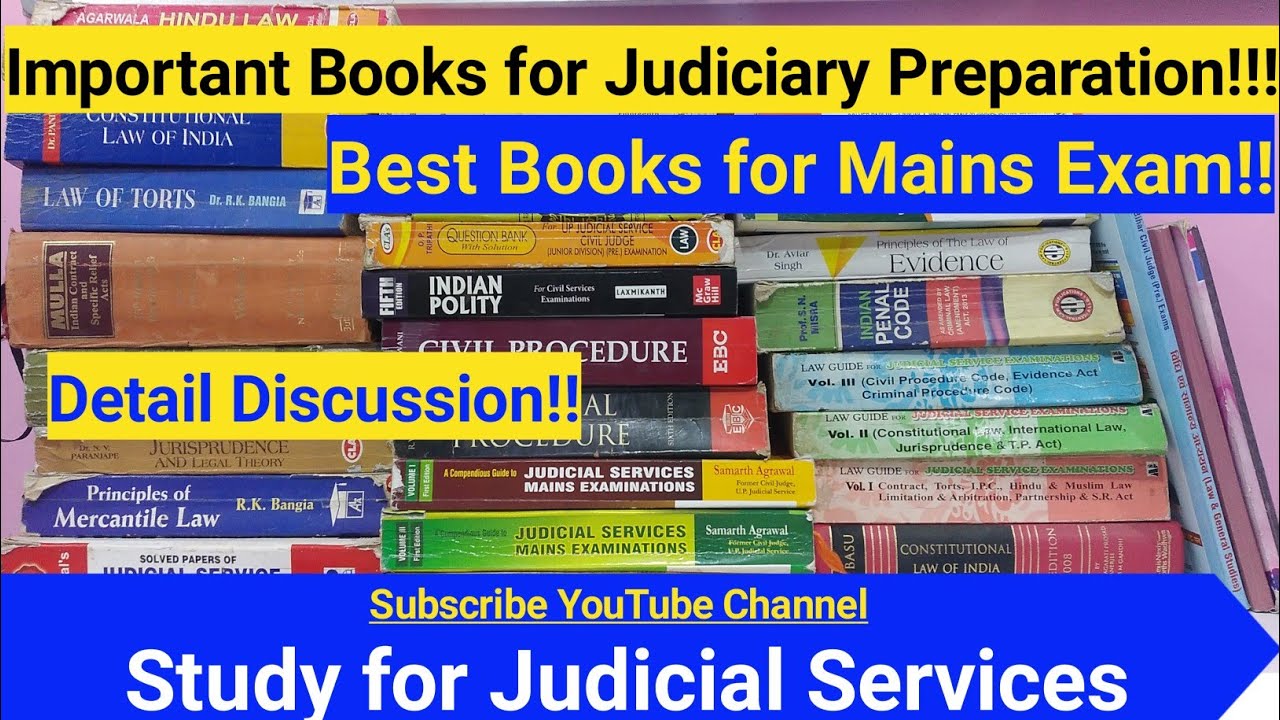 Best books for Judicial Service Exams | Important Books for Mains ...