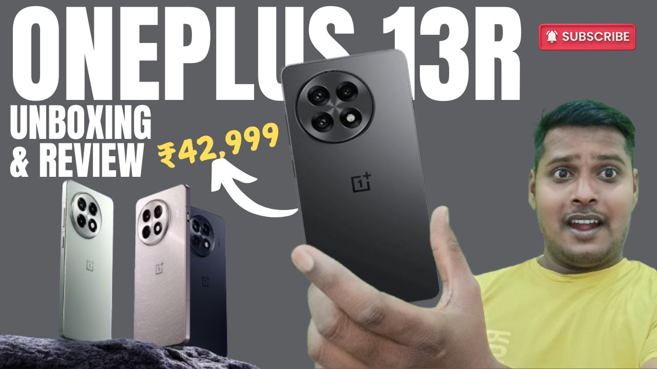 OnePlus 13R Unboxing & Quick Review, Snapdragon 8 Gen 3, 6000 mAh ...