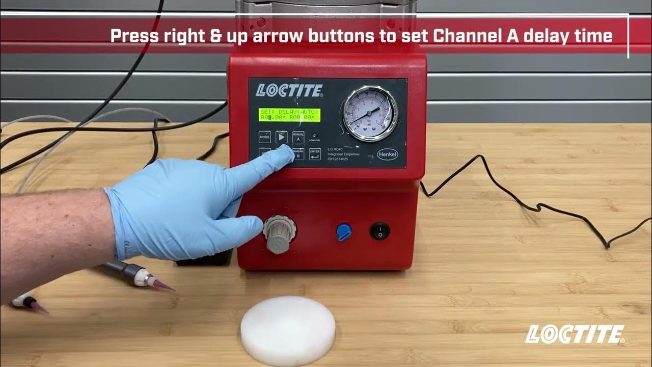 How to use the LOCTITE RC40 Integrated Semi-Automatic Dispenser - YouTube