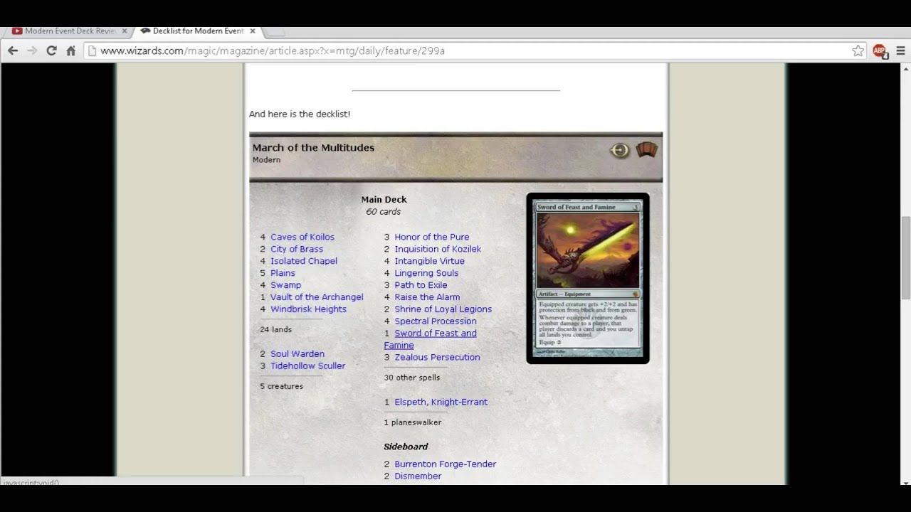 MTG: Modern Event Deck Review - YouTube