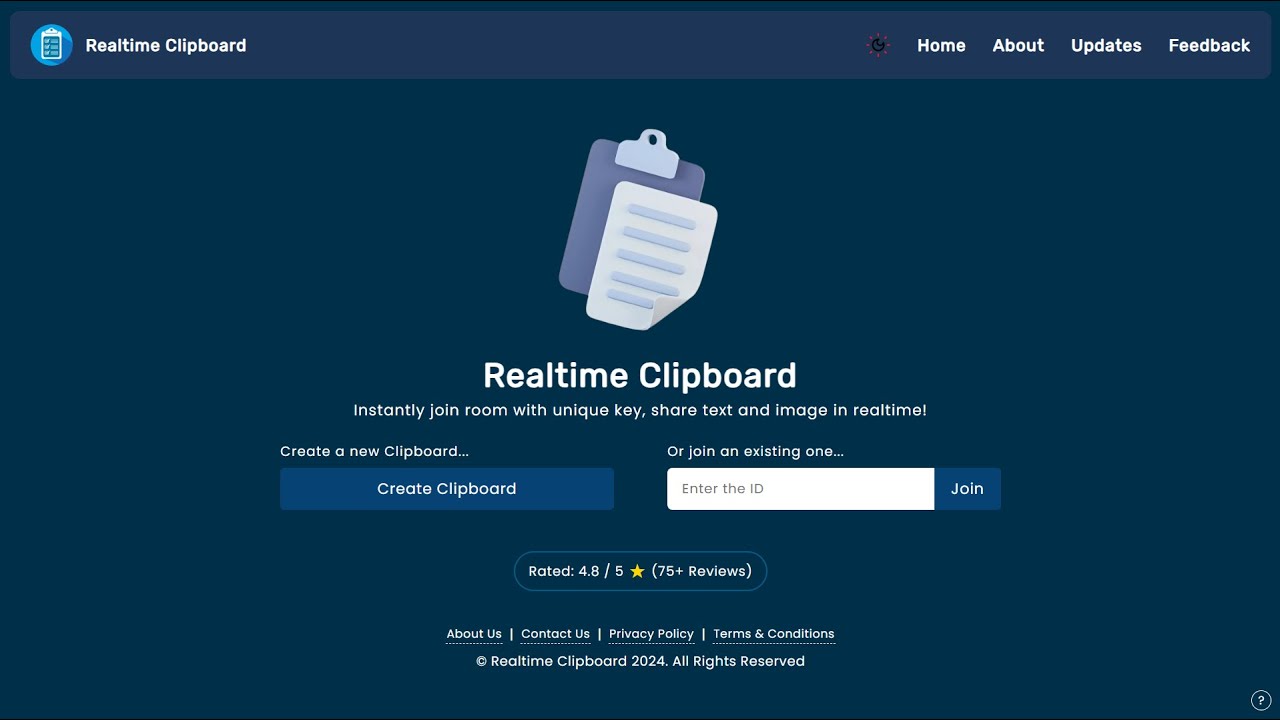 Realtime Clipboard: Instant Text & Image Sharing | Project ...