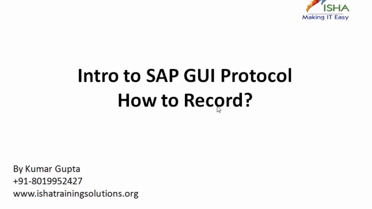 Loadrunner SAPGUI Protocol - 1. Pls call/whatsapp us on +91-8019952427 ... Loadrunner SAPGUI Protocol - 1. Pls call/whatsapp us on +91-8019952427 ...
